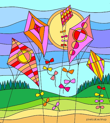 Disktrasa ”Flyga drake” – PixelCats hobby och hantverk